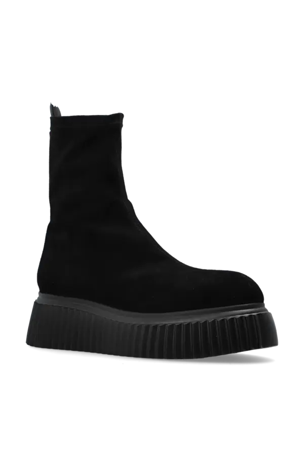 Agl Suede Platform Ankle Boots "mirabel