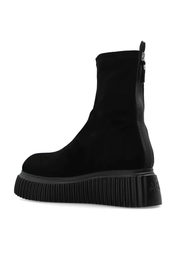 Agl Suede Platform Ankle Boots "mirabel