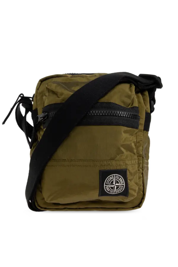 Stone Island Bag With Logo Patch - Green