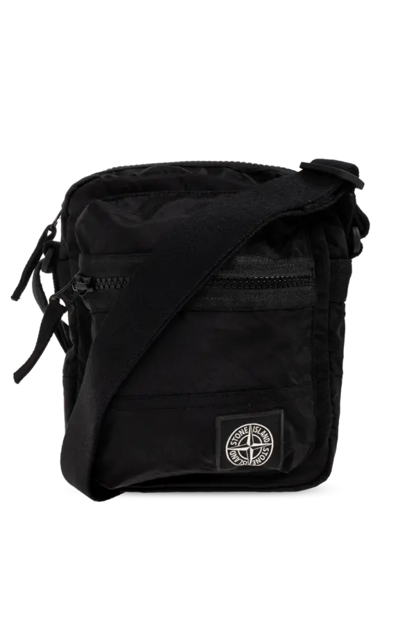 Stone Island Bag With Logo Patch - Black