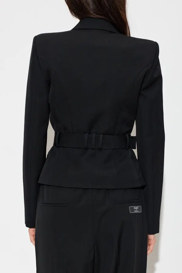 Balmain Wool Blazer With Belt