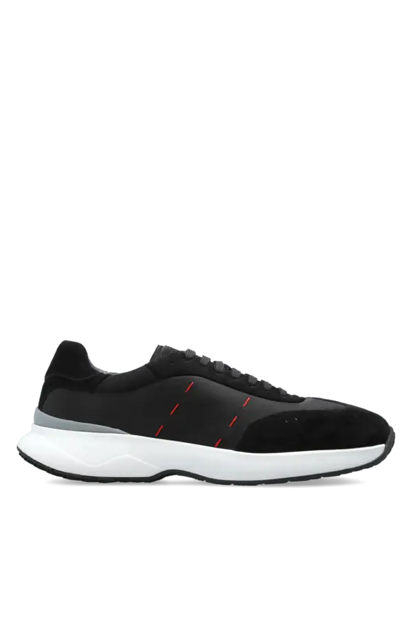 Kiton Sports Shoes With Logo - Black