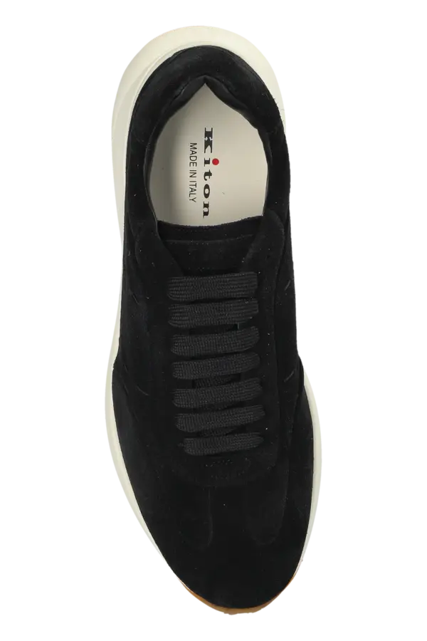 Kiton Suede Lace-up Sneakers