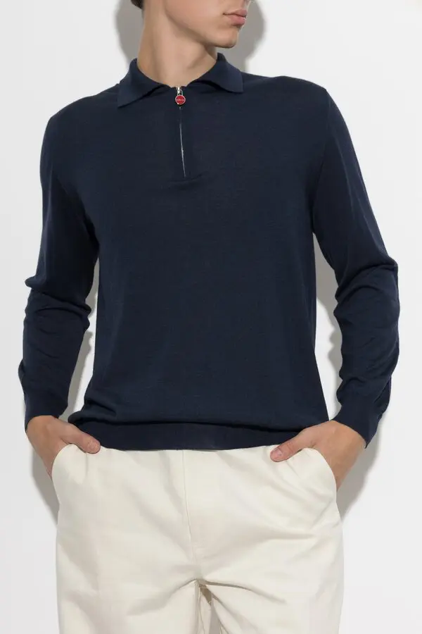Kiton Cashmere Long-sleeve Polo