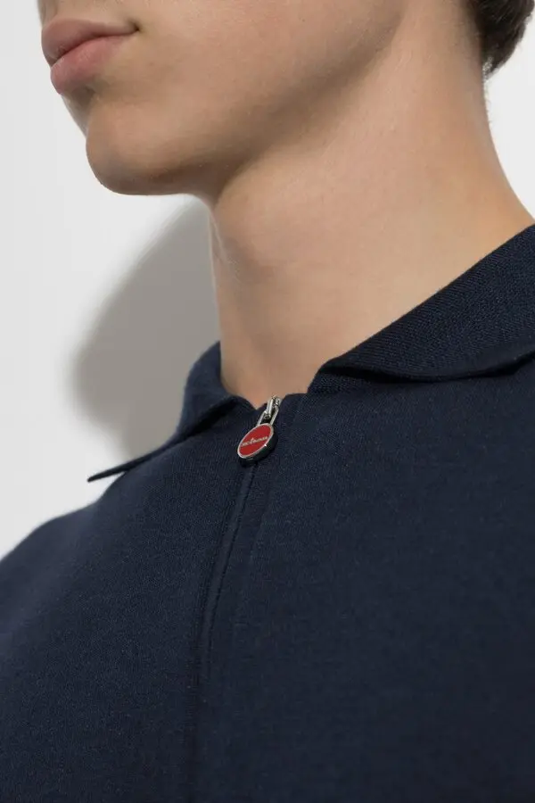 Kiton Cashmere Long-sleeve Polo