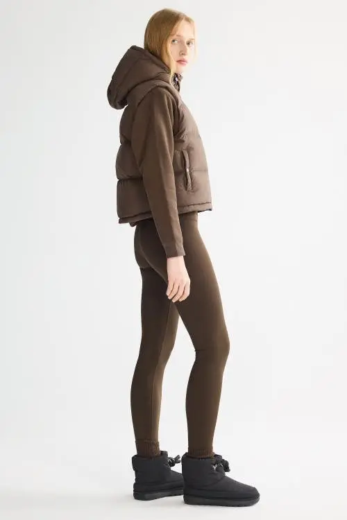 OROLAY Puff-o® Down Puffer Vest - Coffee