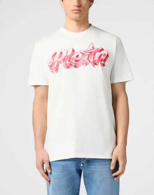 Philipp Plein Round Neck T-shirt Puffy Gummy Plein - Offwhite