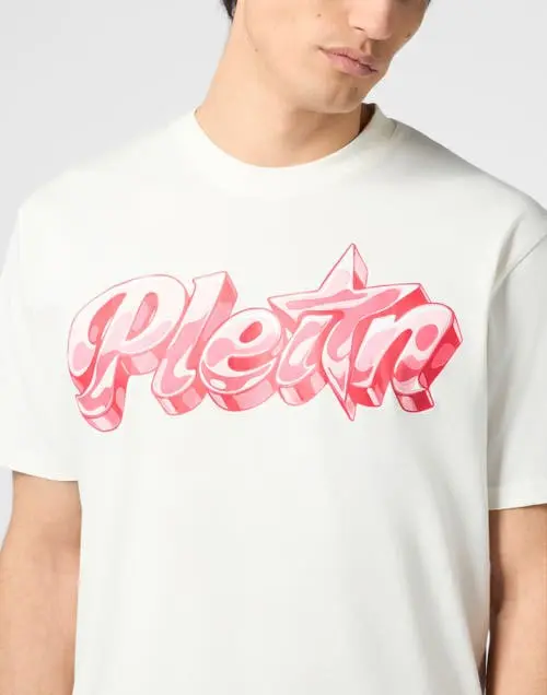 Philipp Plein Round Neck T-shirt Puffy Gummy Plein - Offwhite