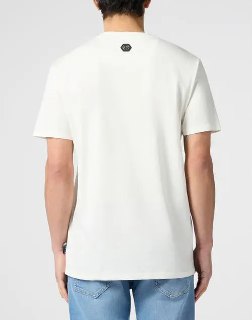 Philipp Plein Round Neck T-shirt Puffy Gummy Plein - Offwhite