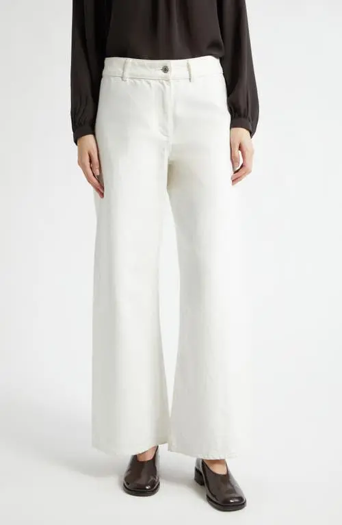 NILI LOTAN Megan Wide Leg Pants - Cream