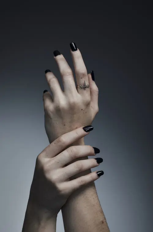 DISTURBIA Sica Sterling Black Spinel Ring - Silver
