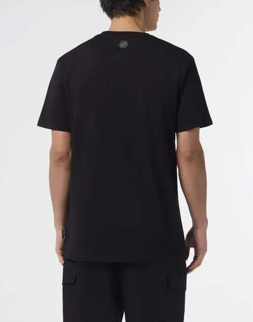 Philipp Plein Round Neck T-shirt Lava Skull