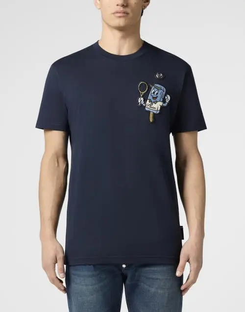Philipp Plein Round Neck T-shirt Gelato Monsters - Navy