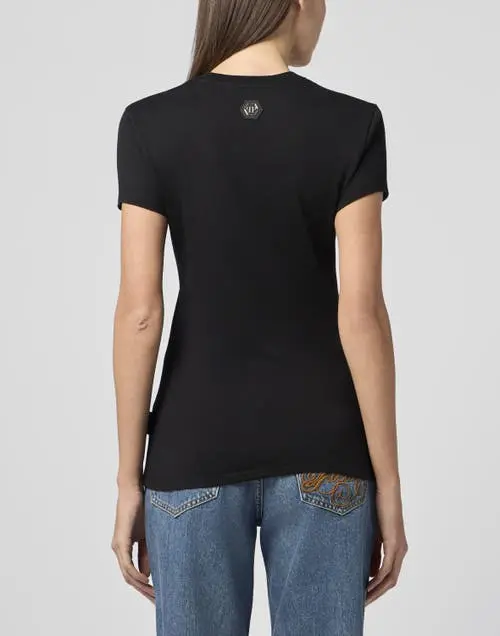 Philipp Plein Tennis Club Embellished Cotton T-shirt