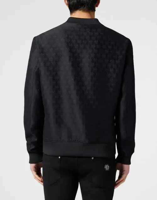 Philipp Plein Bomber Jacket Jacquard Monogram
