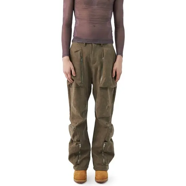 SAINT PERRY Baggy Cargo Pants - Khaki