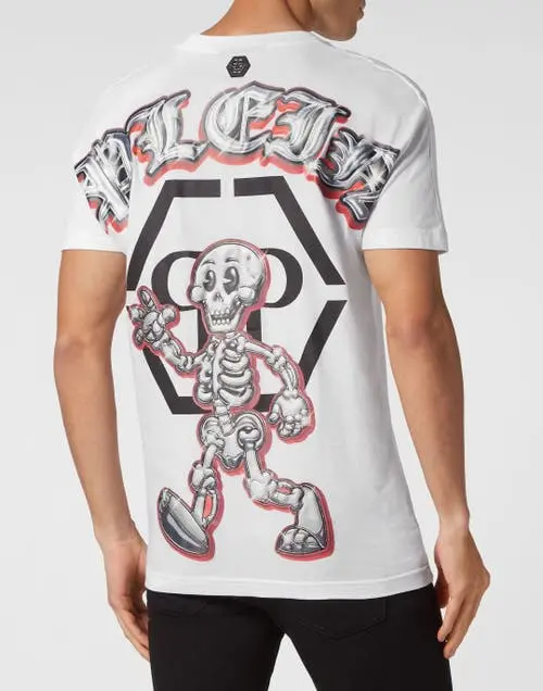 Philipp Plein T-shirt Round Neck Ss Skully Gang
