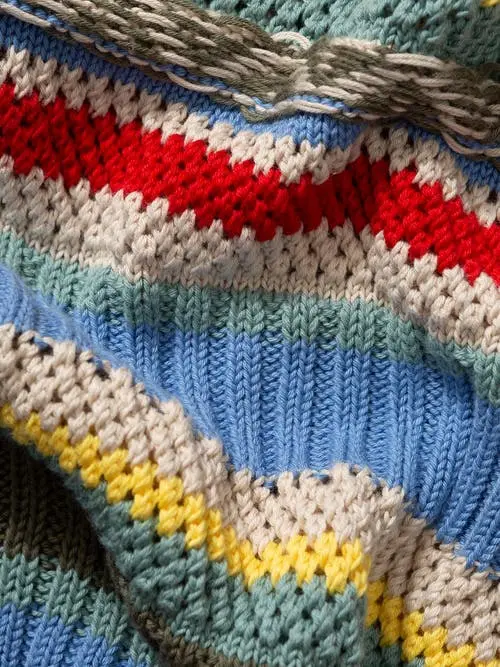 EDMMOND STUDIOS Striped Knitted Vest
