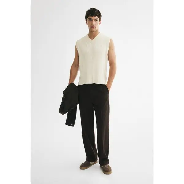 H&m Relaxed-fit Pants - Dark Brown