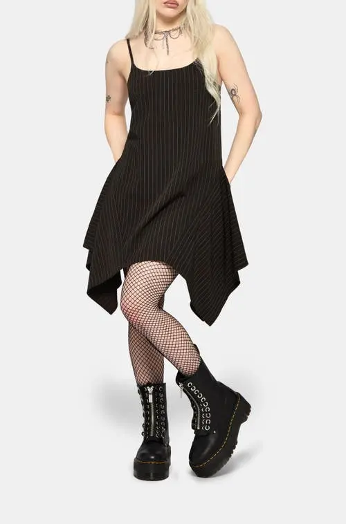 DISTURBIA Alecto Pinstripe Mini Dress