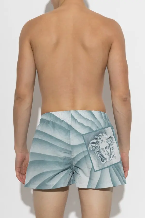 Versace Swim Shorts With "the Vortex" Print