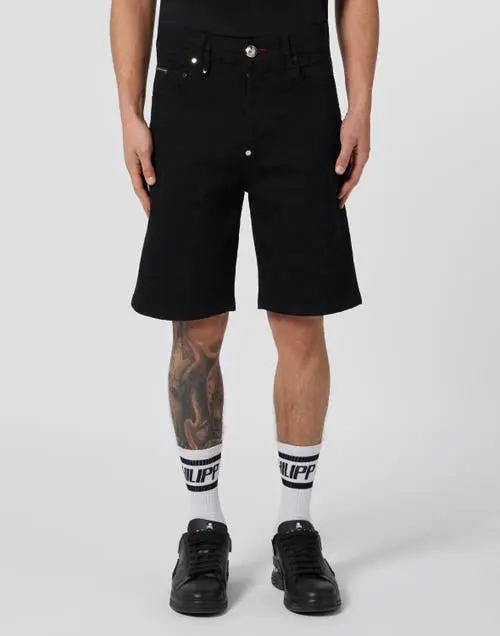 Philipp Plein Formentera Fit Shorts Embroidery Monogram - Summernight