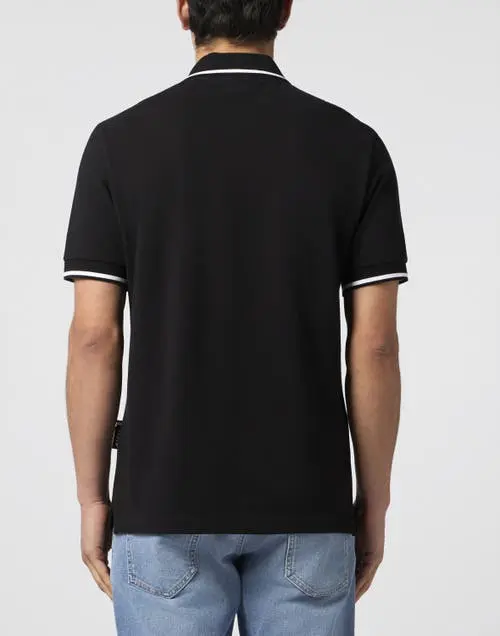 Philipp Plein Polo T-shirt New York Tennis Patch - Black