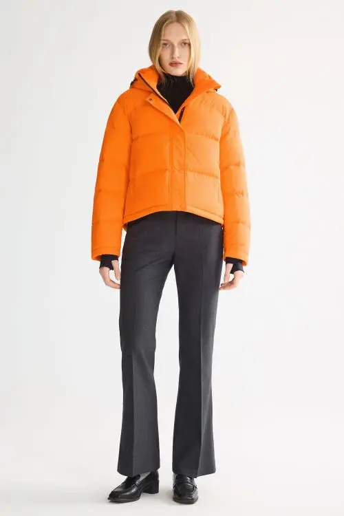 OROLAY Puff-o® Cropped Down Puffer Jacket - Orange