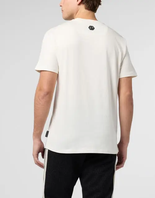 Philipp Plein Printed Round Neck T-shirt Dragon