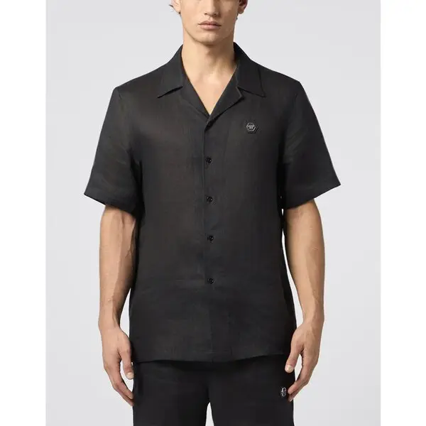 Philipp Plein Bowling Shirt Basic - Black