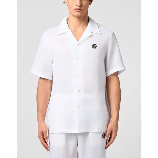 Philipp Plein Bowling Shirt Basic - Offwhite