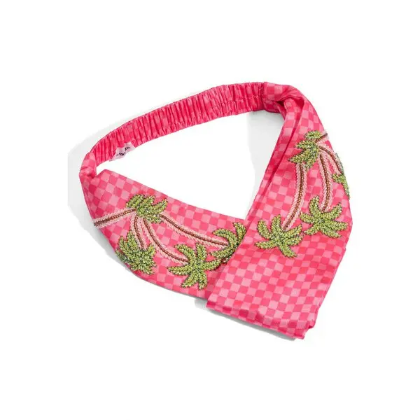 HAIR DRAMA CO. Sunset Palm Luxe Band - Pink