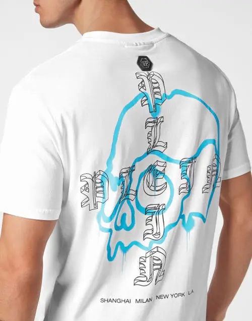 Philipp Plein T-shirt Round Neck Ss Wire Frame