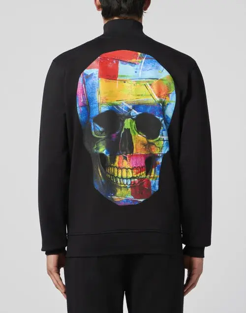 Philipp Plein Tracksuit Jacket Painted Skull