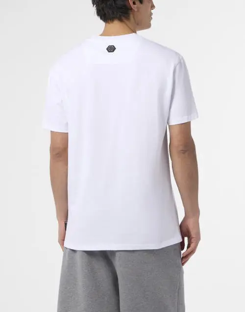 Philipp Plein Round Neck T-shirt Skull Logo Line