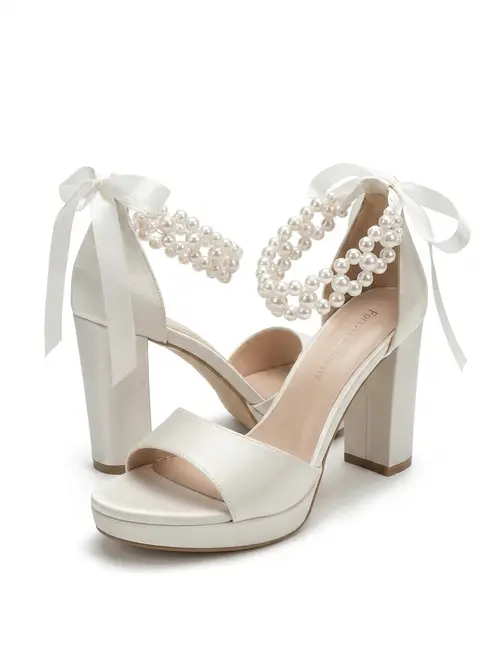 PROLOGUE SHOES Ksenia Platform Bridal Sandal
