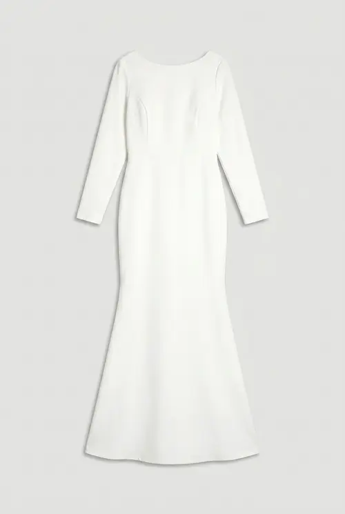 Coast Petite Slash Neck Wedding Dress