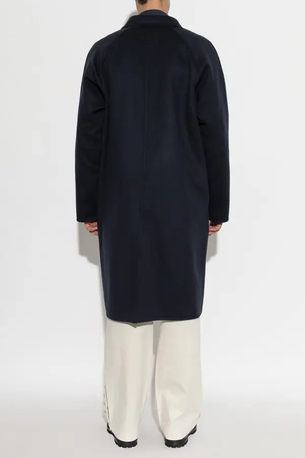 Kiton Cashmere Coat With Single Vent