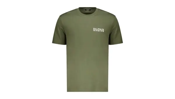 Balmain Double Logo Cotton T-shirt