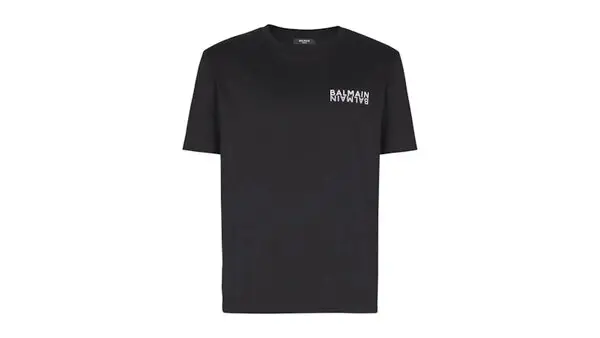 Balmain Double Logo Cotton T-shirt