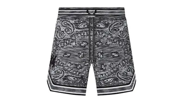 Amiri Space Dye Bandana Short - Black