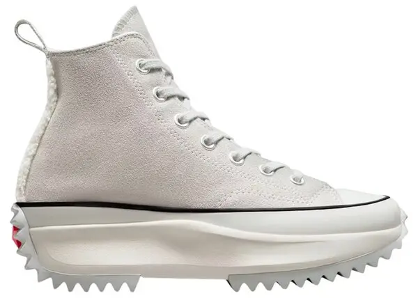CONVERSE Run Star Hike Hi Sherpa Trim Grey - Mouse/black/egret