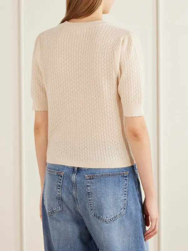 FRAME The Gathered' Honeycomb Cashmere Sweater