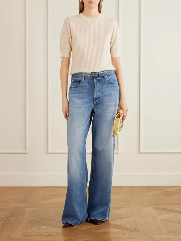 FRAME The Gathered' Honeycomb Cashmere Sweater