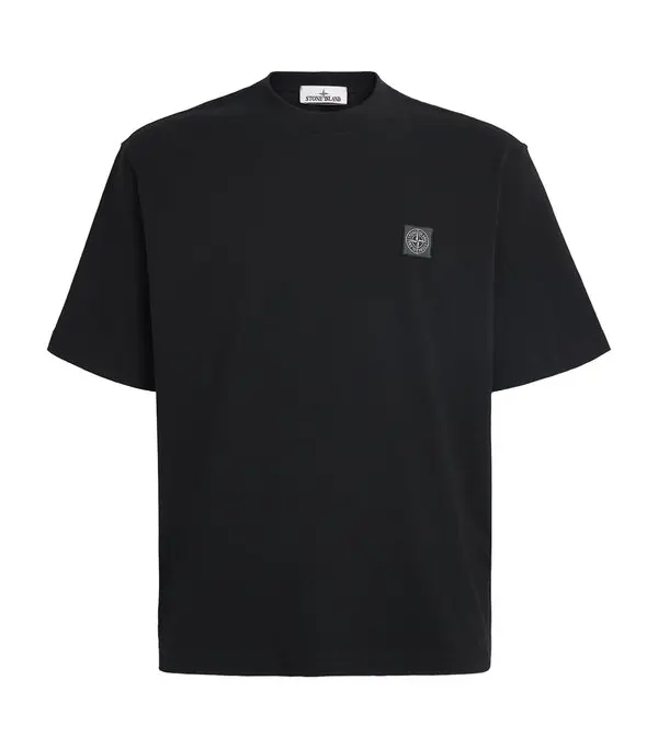 Stone Island Organic Cotton Ghost T-shirt - Black