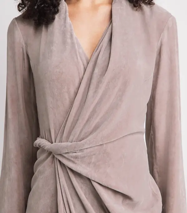 Rick Owens Draped Maxi Wrap Dress - Pink