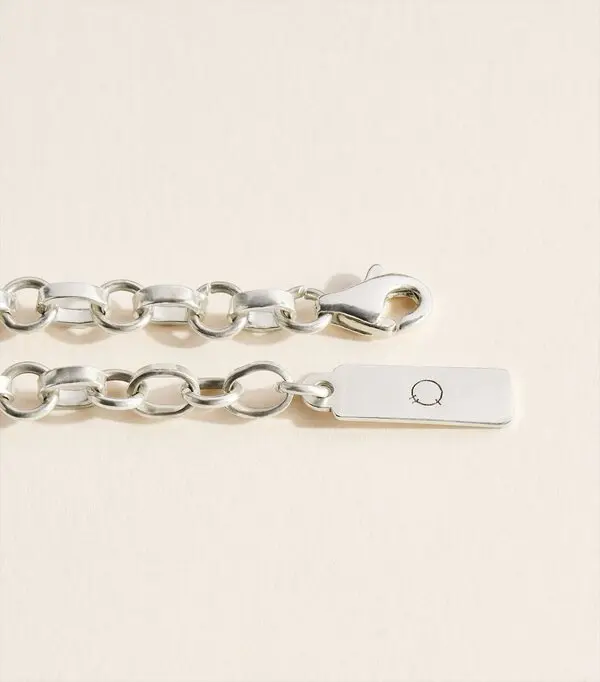FYR Sterling And Pearl Link Bracelet