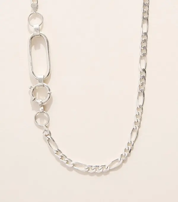 FYR Sterling Anchor Lock Necklace - Silver