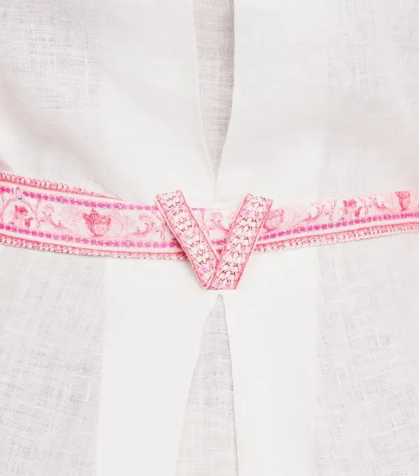 Camilla Printed Linen Shirt Dress