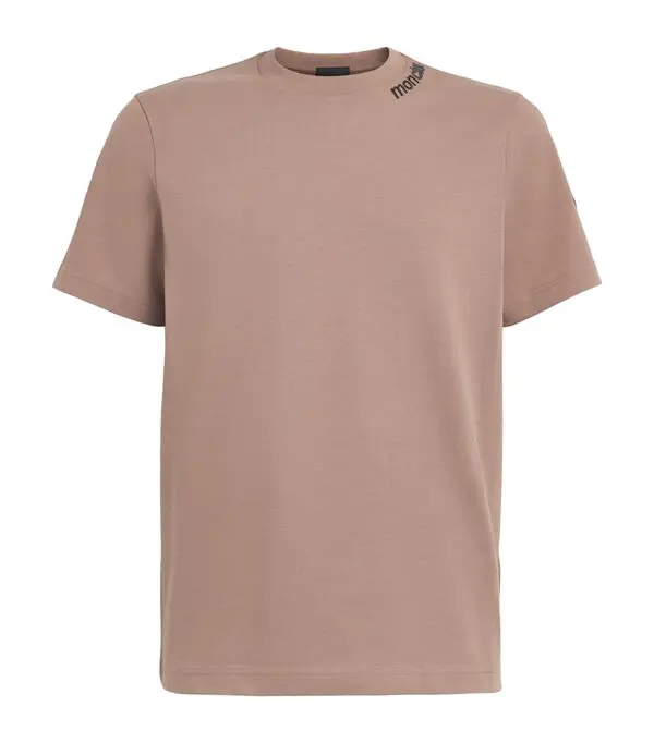 Moncler Cotton Embroidered Logo T-shirt
